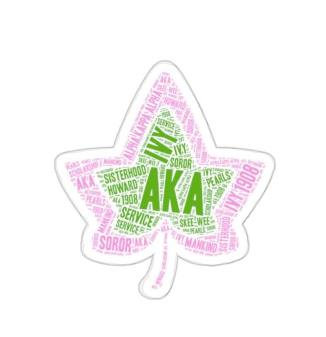 Ivy Leaf Word Art Die-cut Stickers - Etsy