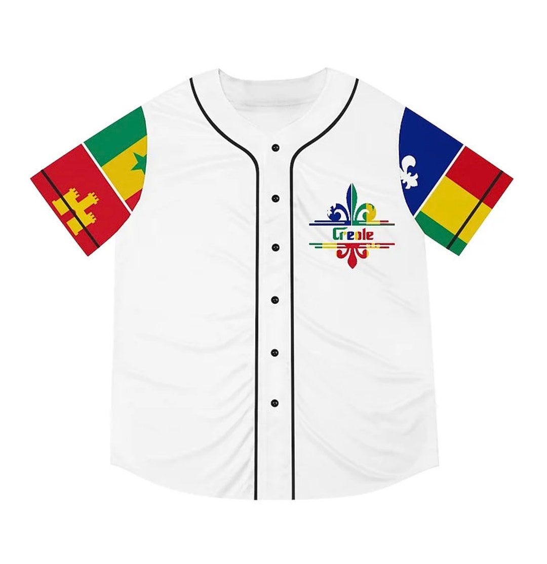 Creole Men's Baseball Jersey (AOP) - Etsy