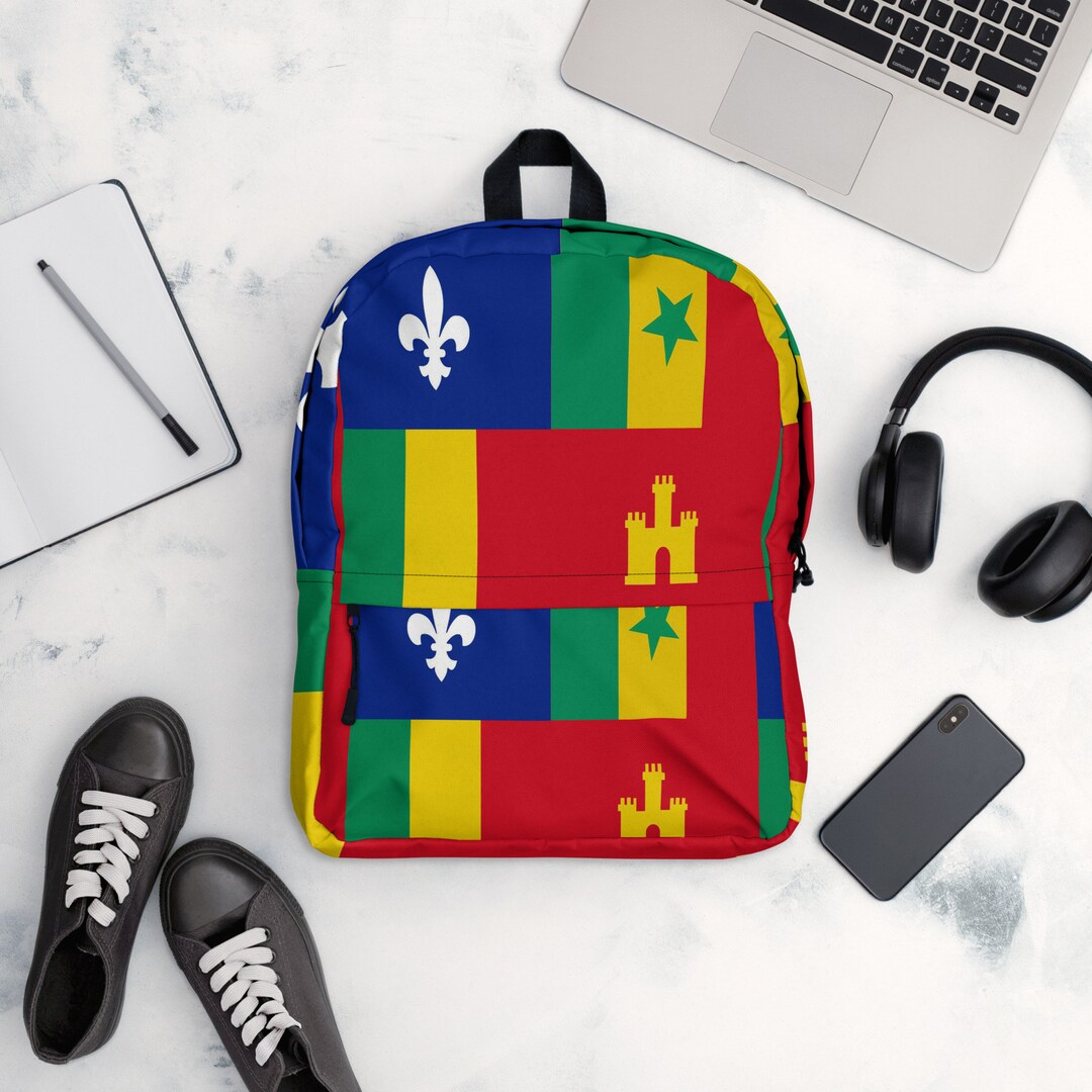 Louisiana Creole Heritage Flag Backpack - Etsy
