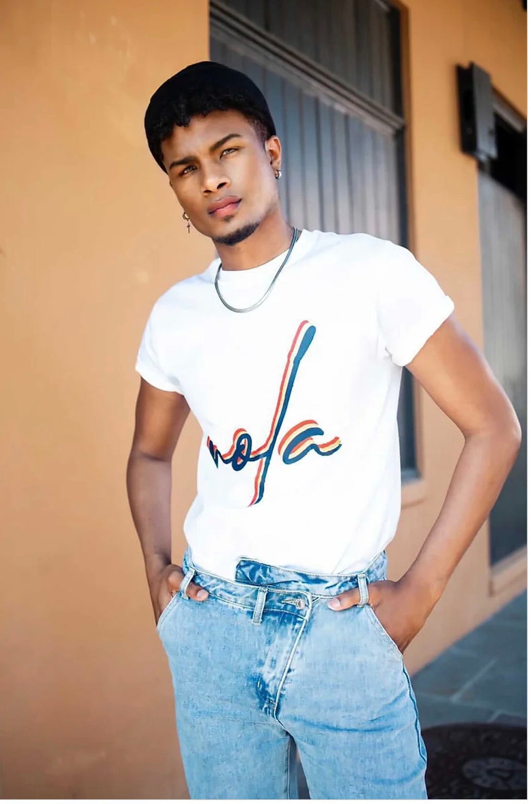 Nola Cursive Pelicans Colors Men's Classic Tee - Etsy