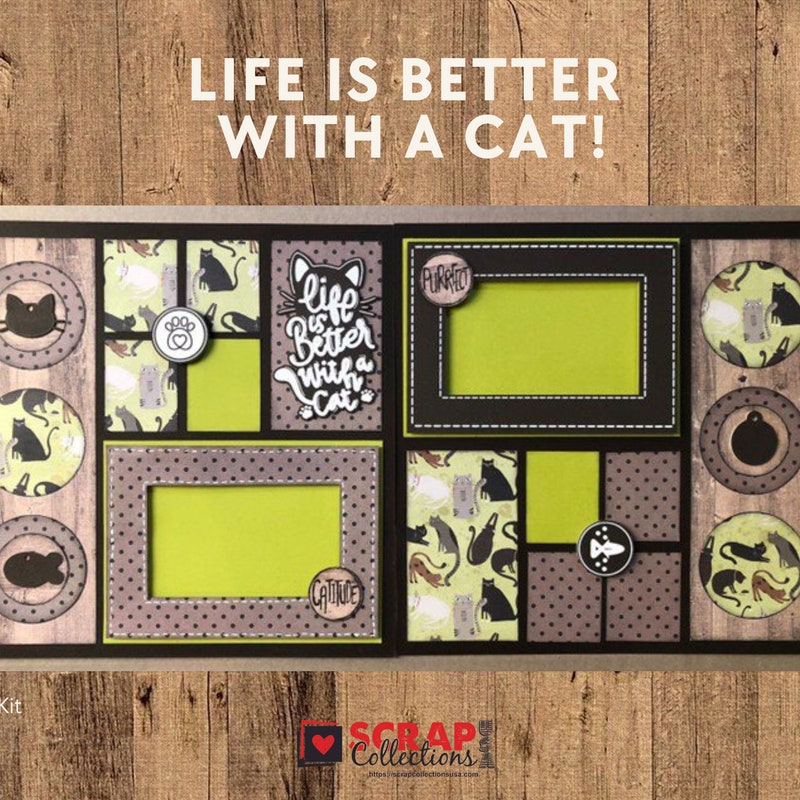 Cat Scrapbook - Etsy