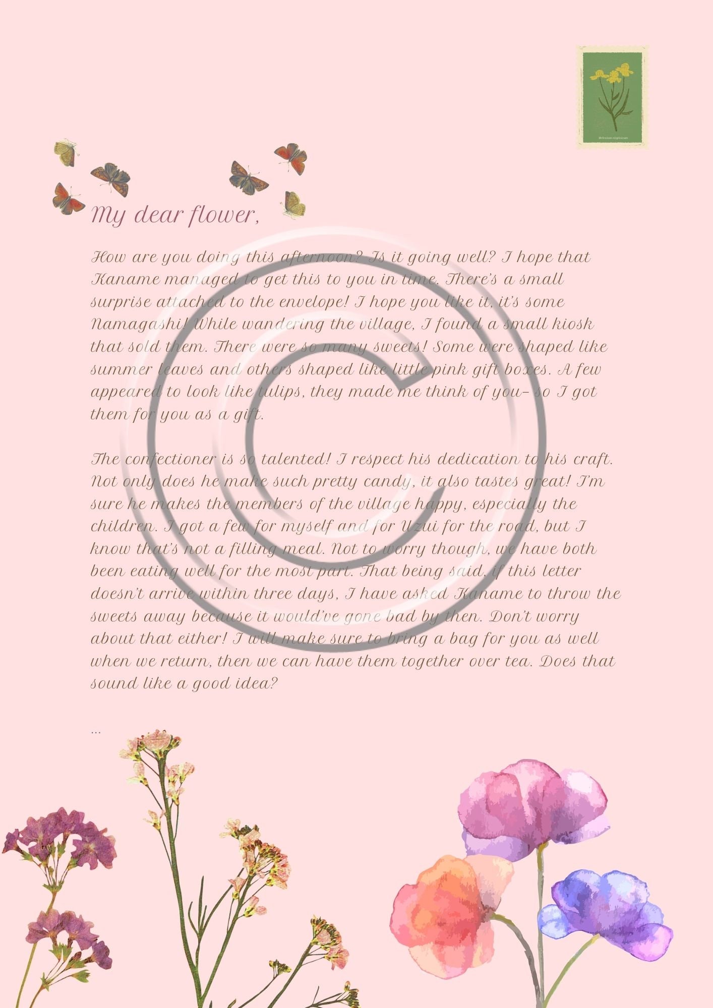 My Letter to You Comforting Character Letters - Etsy