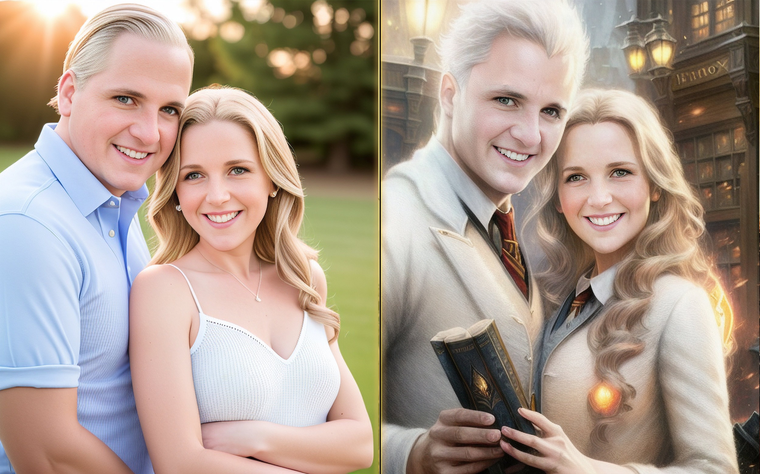 Custom Portrait in Wizard Style, Harry Potter Universe Portrait ...