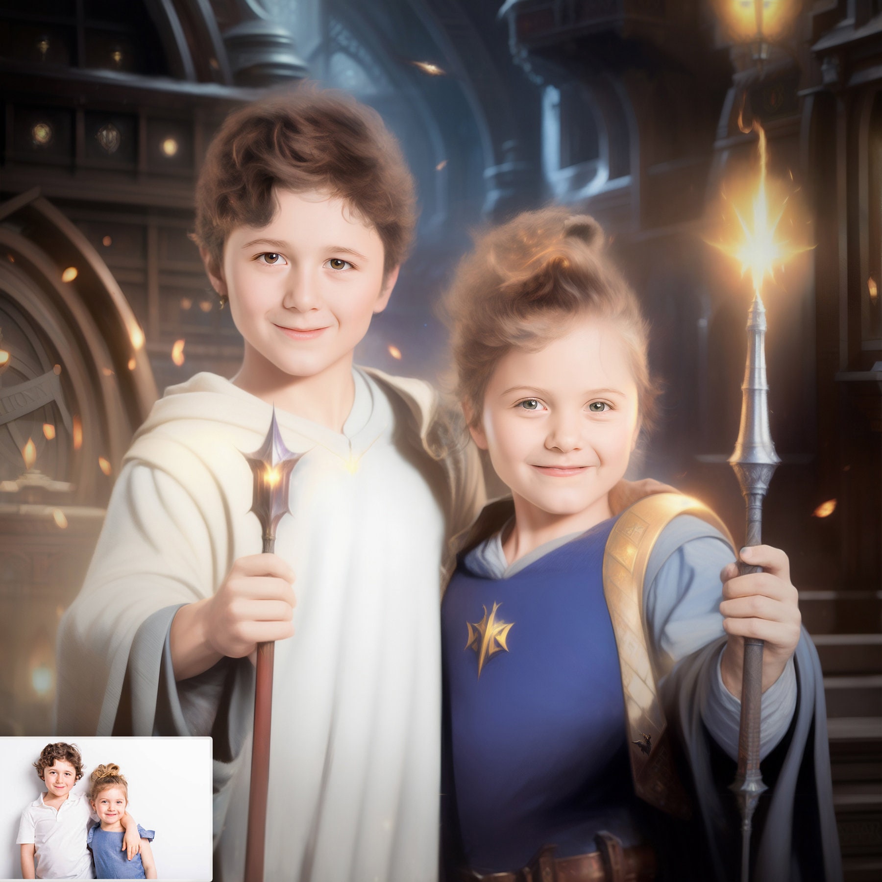 Wizard Portrait From Photo, Hogwarts Legacy Portrait,harry Potter ...