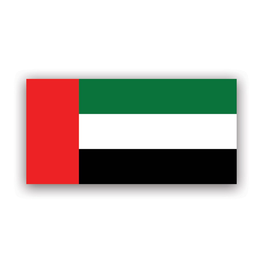 Emirati Flag Sticker - Decal - American Made - UV Protected United Arab ...