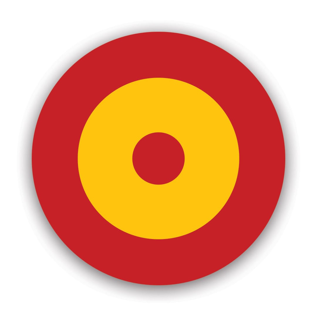 Spanish Roundel Sticker - Decal - American Made - UV Protected Spaf ...