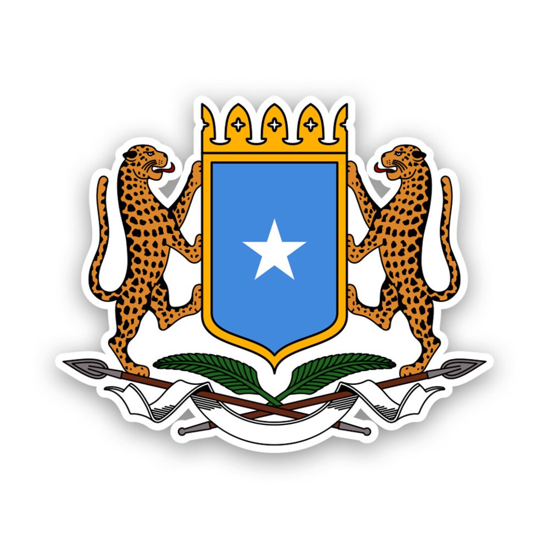 Somali Coat of Arms Sticker Decal American Made UV Protected Somalia ...