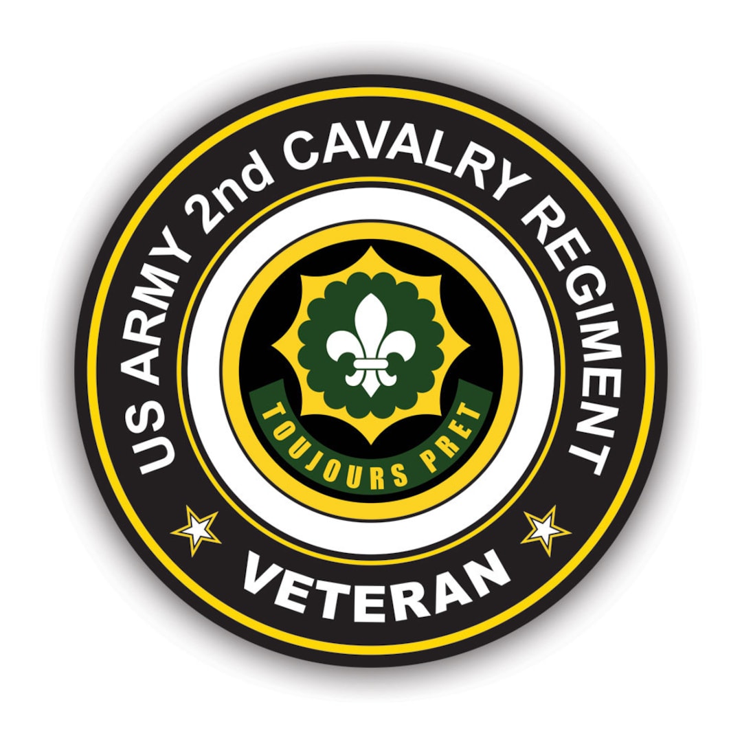 2nd Cavalry Regiment Veteran Sticker - Decal - American Made - UV ...
