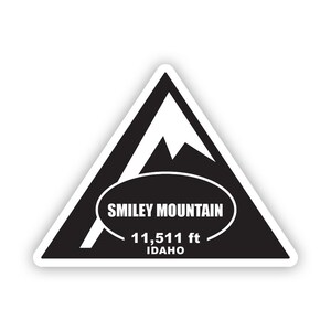 Smiley Mountain Sticker Decal American Made UV Protected Idaho Summit ...