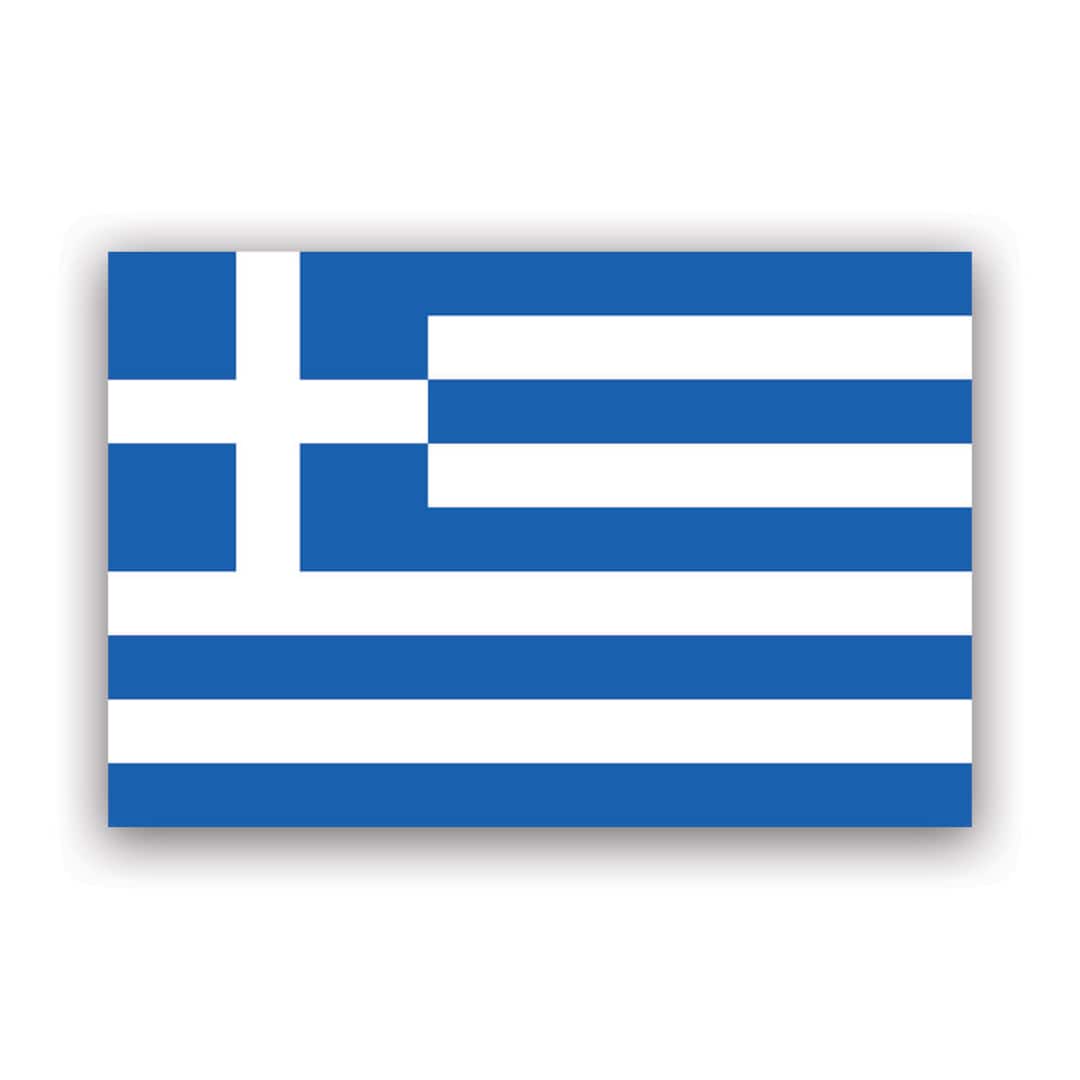 Greek Flag Sticker - Decal - American Made - UV Protected Greece - Etsy