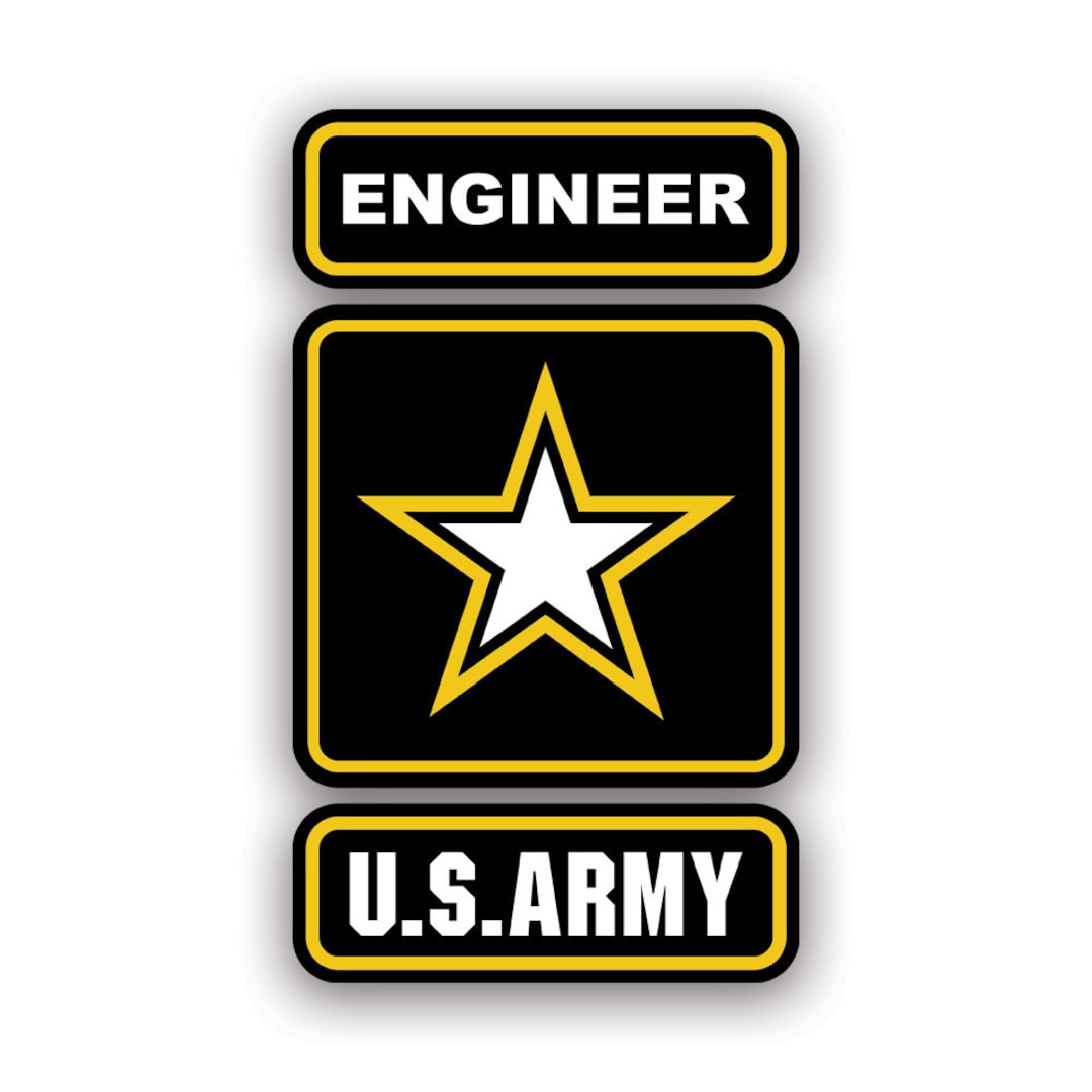 Army Engineer Sticker - Decal - American Made - UV Protected U.s. Us U ...
