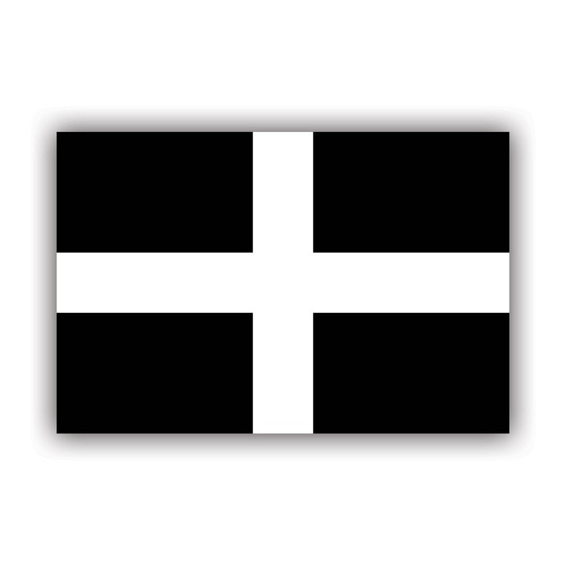 Cornwall Cornish Flag Sticker Decal American Made UV - Etsy