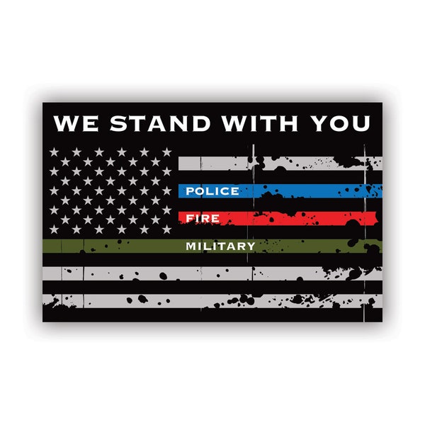 First Responder Support Decal - Etsy