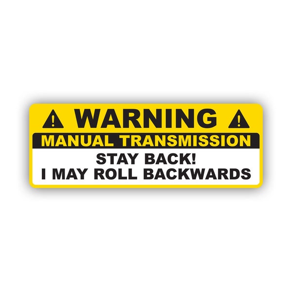Roll Back Warning Decal - Etsy