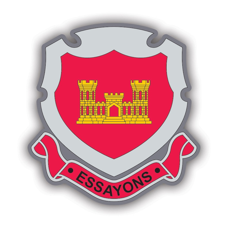 Army Corps of Engineers ESSAYONS Crest Sticker - Decal - American Made ...
