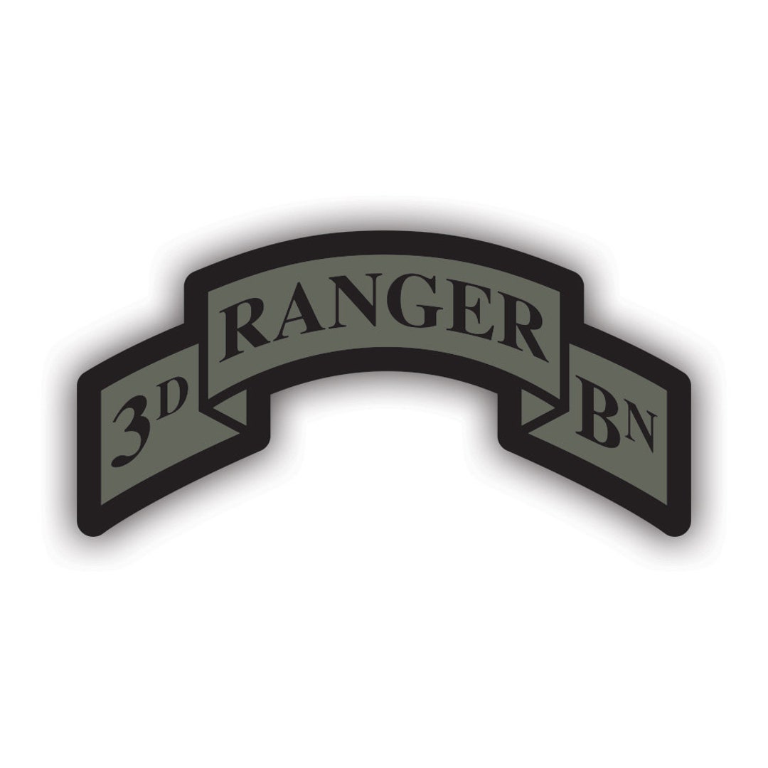 Subdued 3rd Ranger BN Sticker - Decal - American Made - UV Protected ...