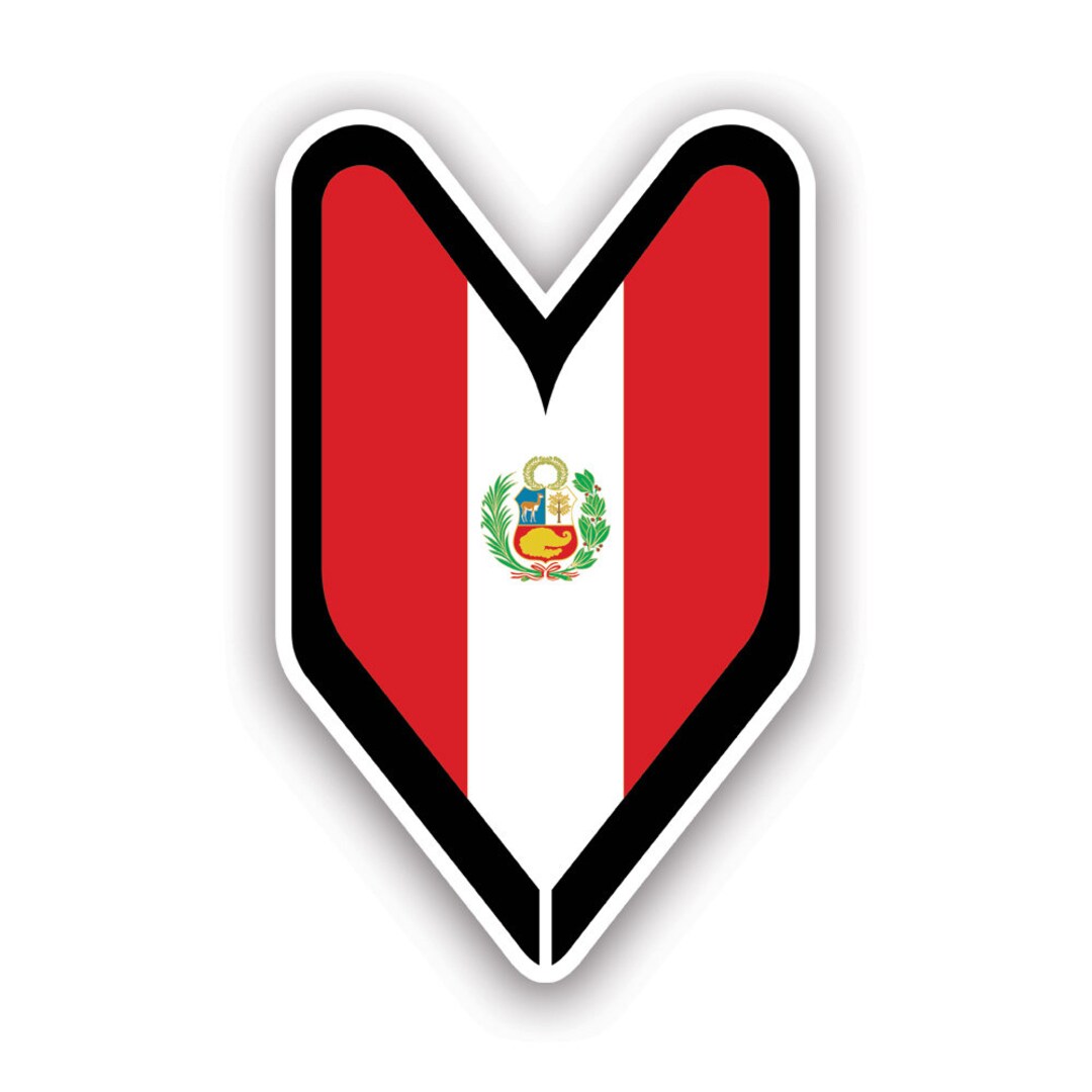 Peruvian Driver Badge Sticker Decal American Made UV Protected Wakaba ...