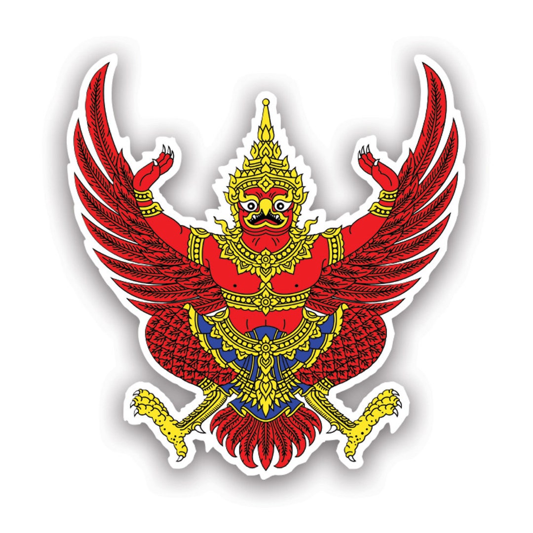 Thai Emblem Sticker - Decal - American Made - UV Protected Thailand ...