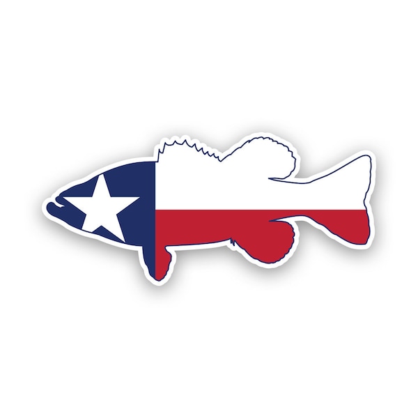 Texas Fishing Decal - Etsy