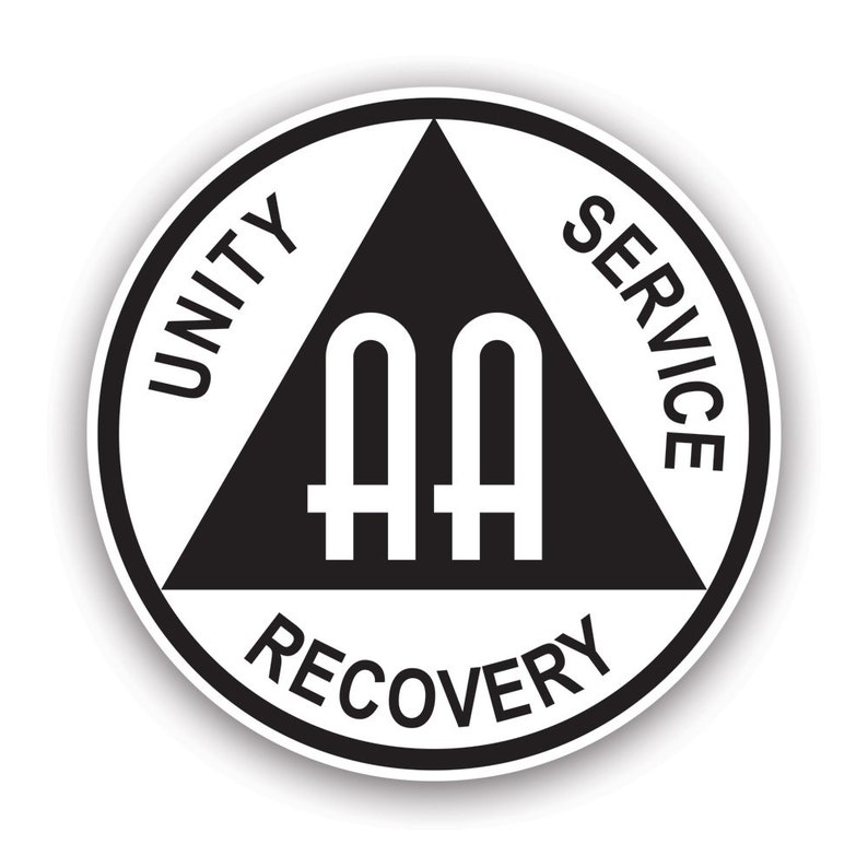 AA Alcoholics Anonymous Symbol Sticker Decal - Self Adhesive Vinyl ...