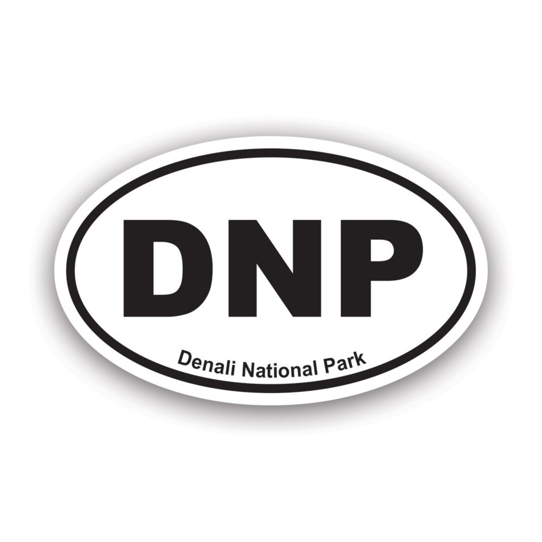 Denali National Park Oval Sticker Decal American Made UV Protected Euro ...