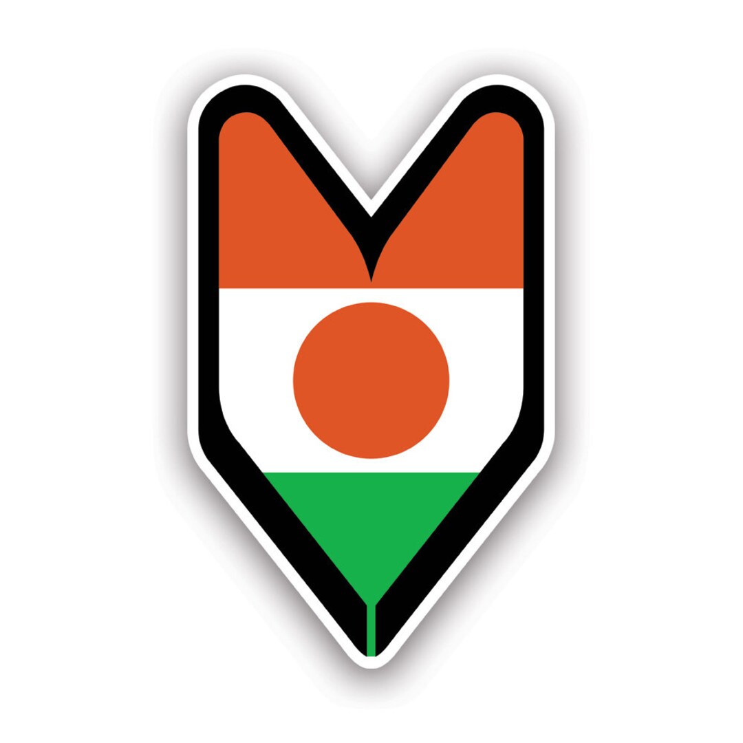 Nigerien Driver Badge Sticker - Decal - American Made - UV Protected ...