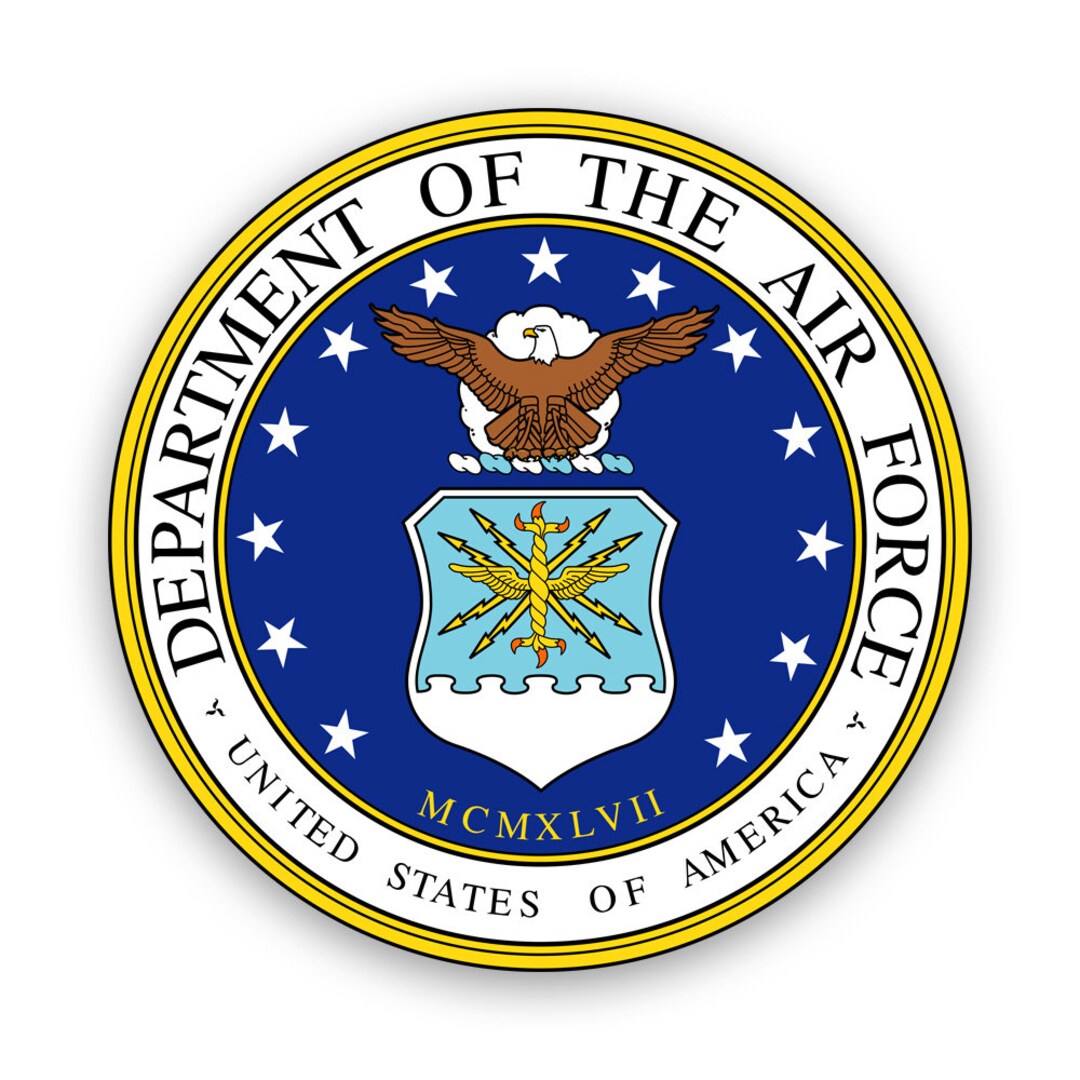 Department of the Air Force Seal Sticker - Decal - American Made - UV ...