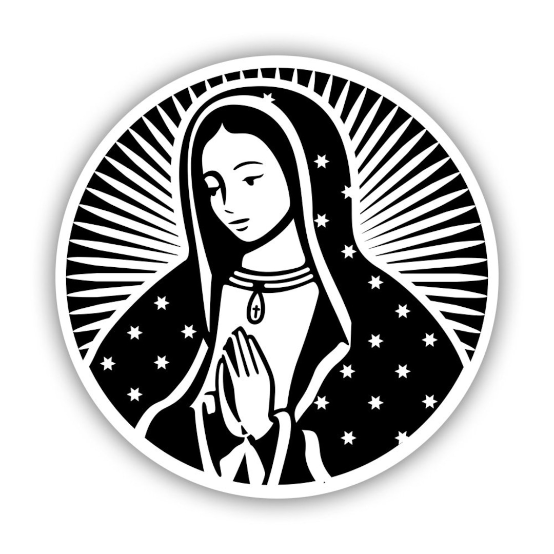 Virgen De Guadalupe Sticker Decal American Made Uv Protected Our Lady