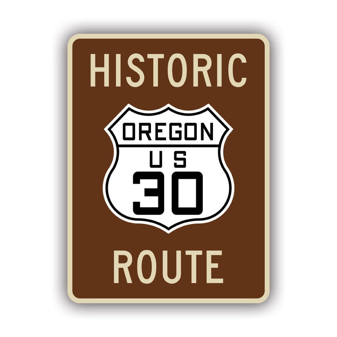 Historic US Route 30 Sign Sticker - Decal - American Made - UV ...