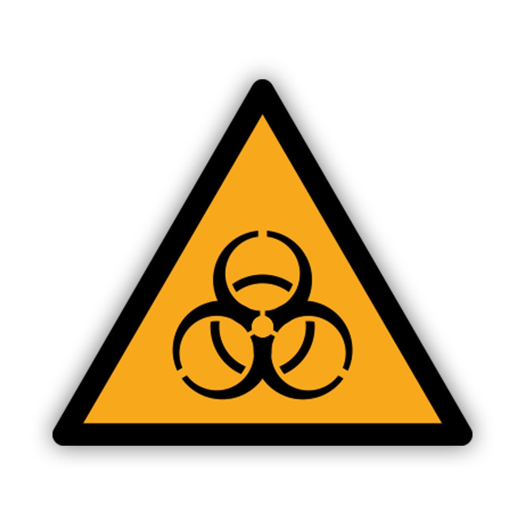 W009 Biological Hazard Sticker Decal American Made UV Protected Iso ...