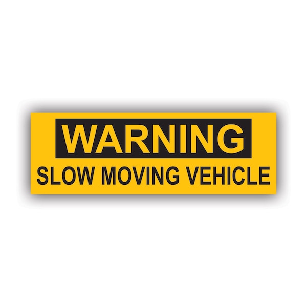 Slow Vehicle Bumper Sticker - Etsy