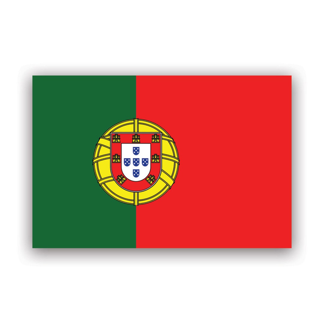 Portuguese Flag Sticker - Decal - American Made - UV Protected ...