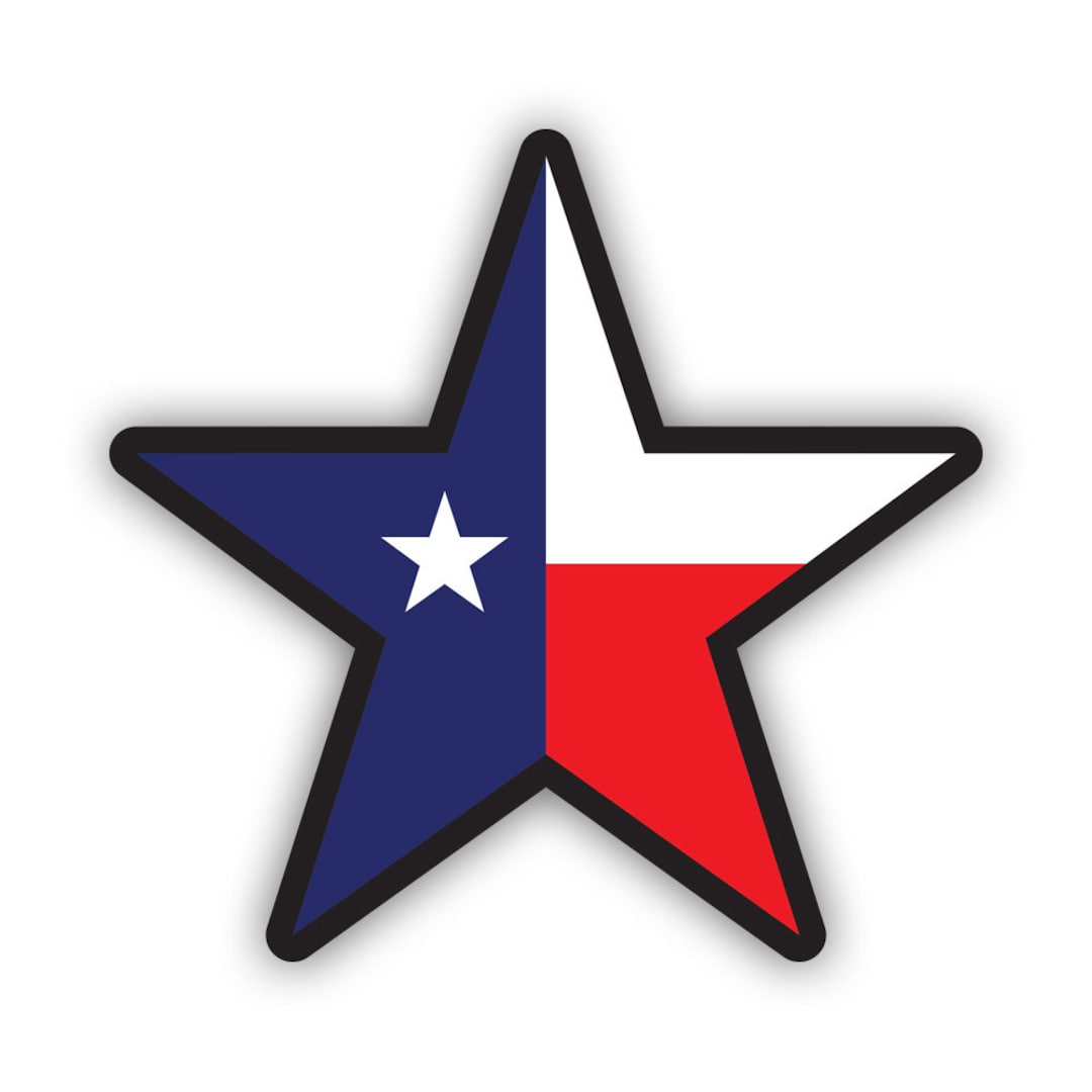 Texas Flag Star Sticker Decal American Made UV Protected Lone Texan ...