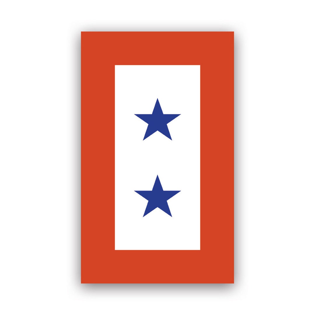Two Blue Stars Service Flag Sticker - Decal - American Made - UV ...