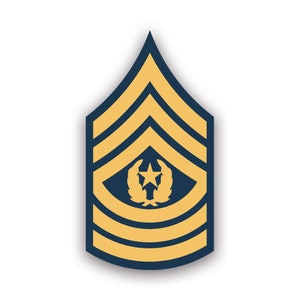 E-9 Command Sergeant Major Insignia Sticker - Decal - American Made ...