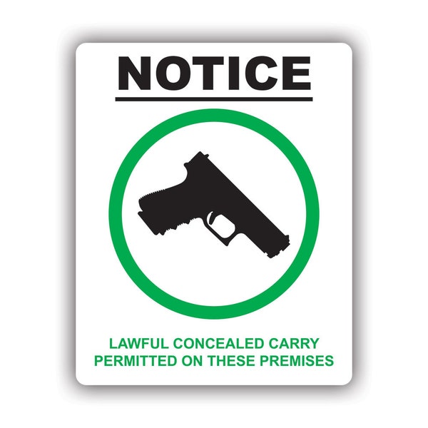 Conceal Carry Decal - Etsy
