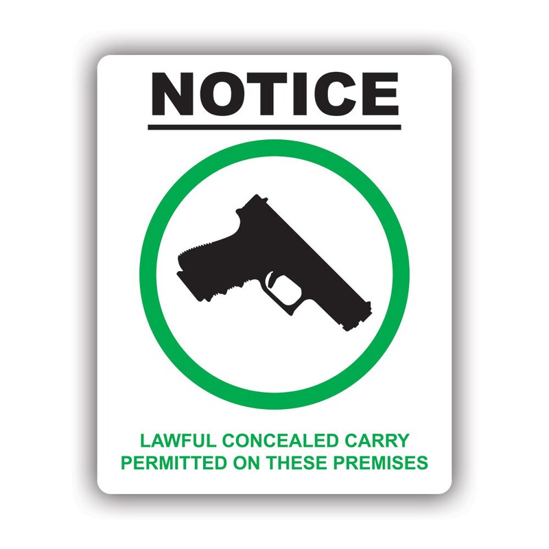 Conceal Carry Decal - Etsy