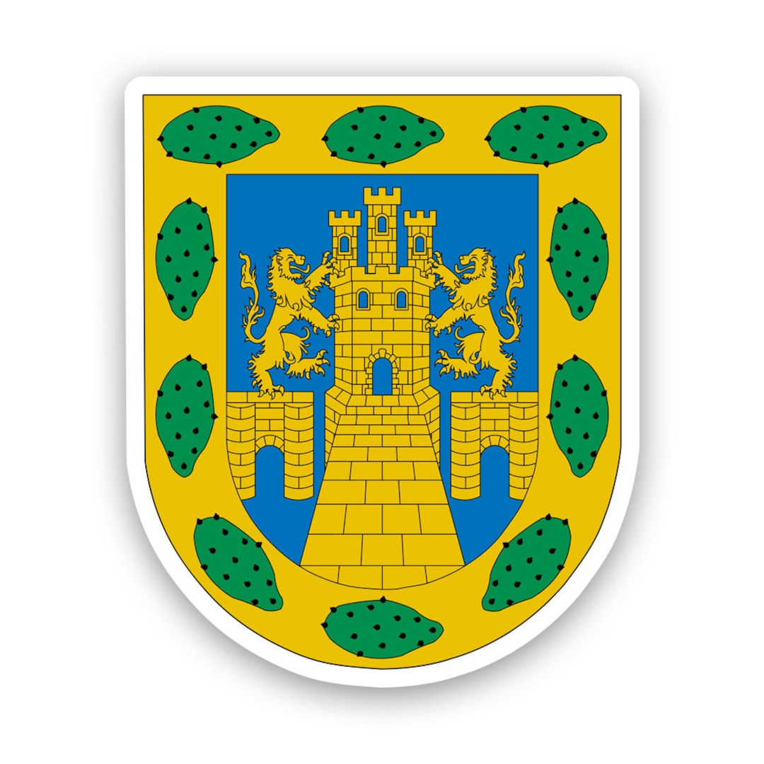 Mexico City Coat of Arms Sticker - Decal - American Made - UV Protected ...