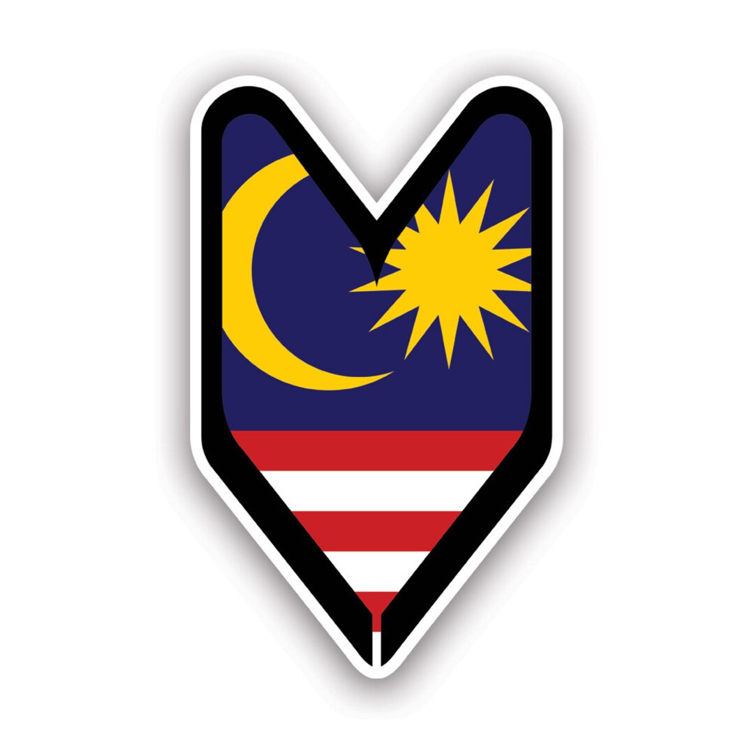 Malaysian Driver Badge Sticker - Decal - American Made - UV Protected ...