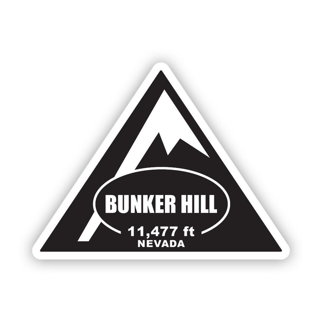 Bunker Hill Sticker Decal American Made UV Protected Nevada Summit Peak ...