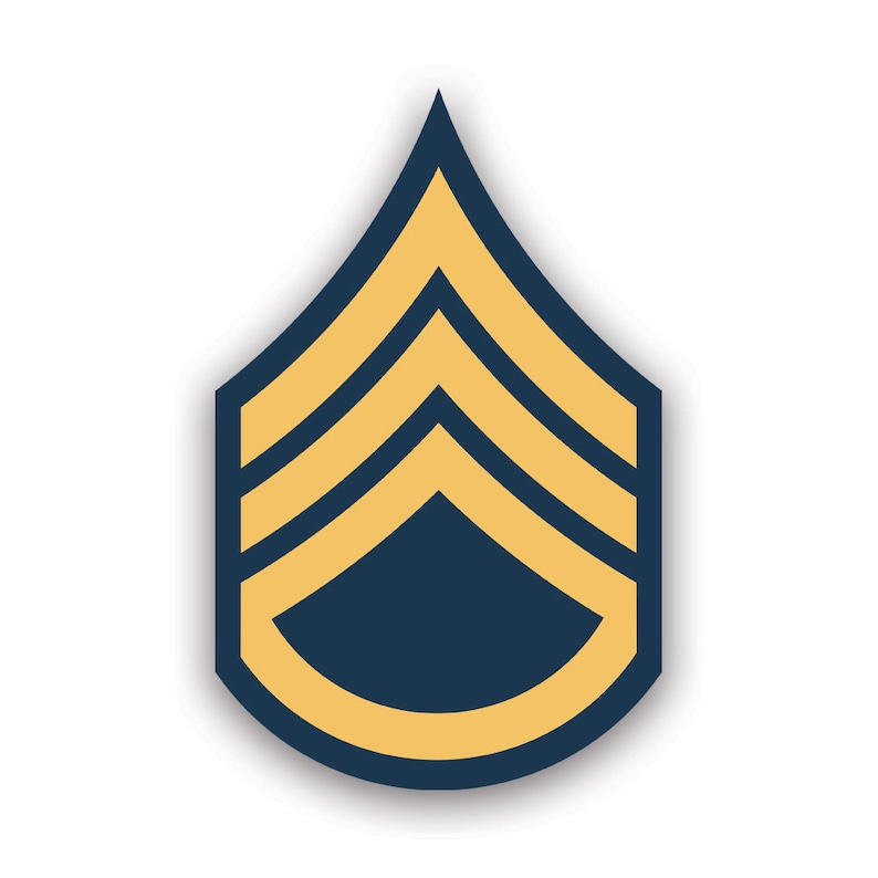 E-6 Staff Sergeant Insignia Sticker - Decal - American Made - UV ...