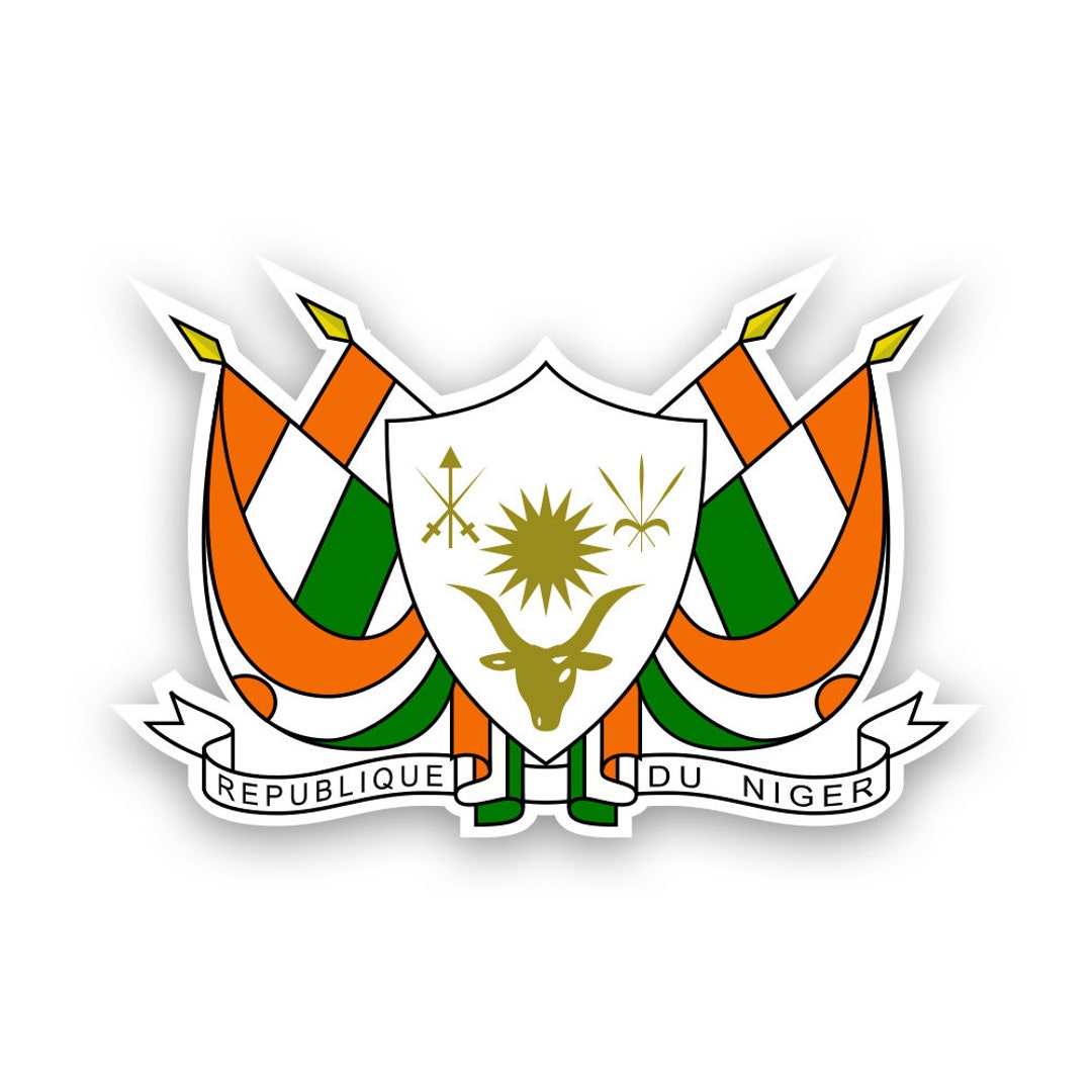 Pegatina del escudo de armas de Níger - Calcomanía - Hecho en Estados ...