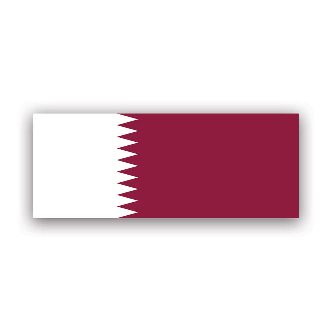 Qatari Flag Sticker - Decal - American Made - UV Protected - Qatar Qat ...