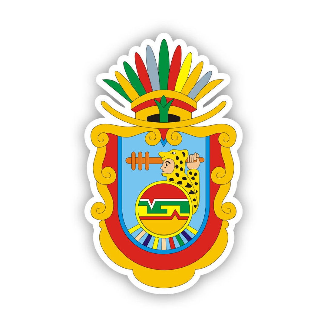Guerrero Coat of Arms Sticker - Decal - American Made - UV Protected Gr ...