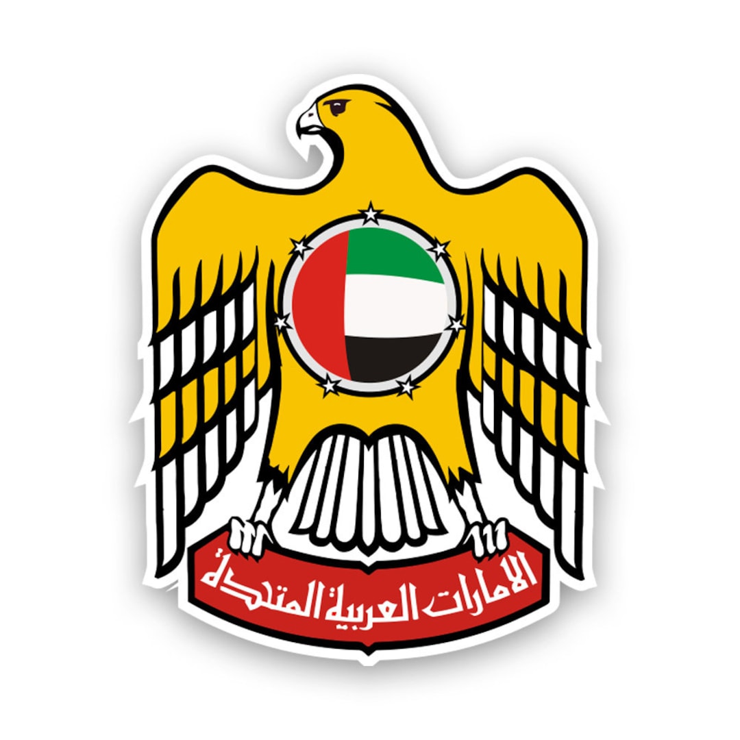 Emirati Emblem Sticker Decal American Made UV Protected United Arab ...