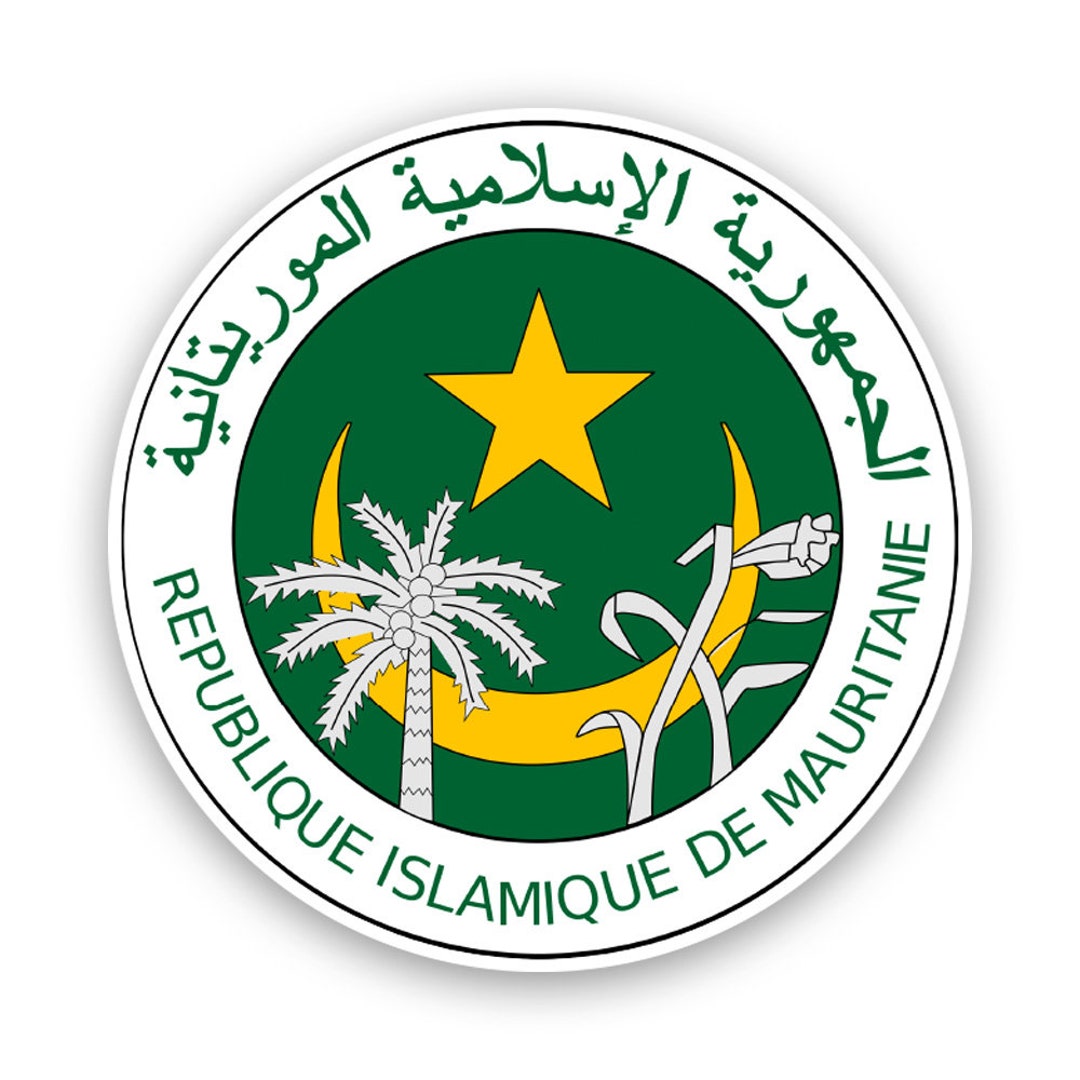 Mauritanian Seal Sticker - Decal - American Made - UV Protected ...