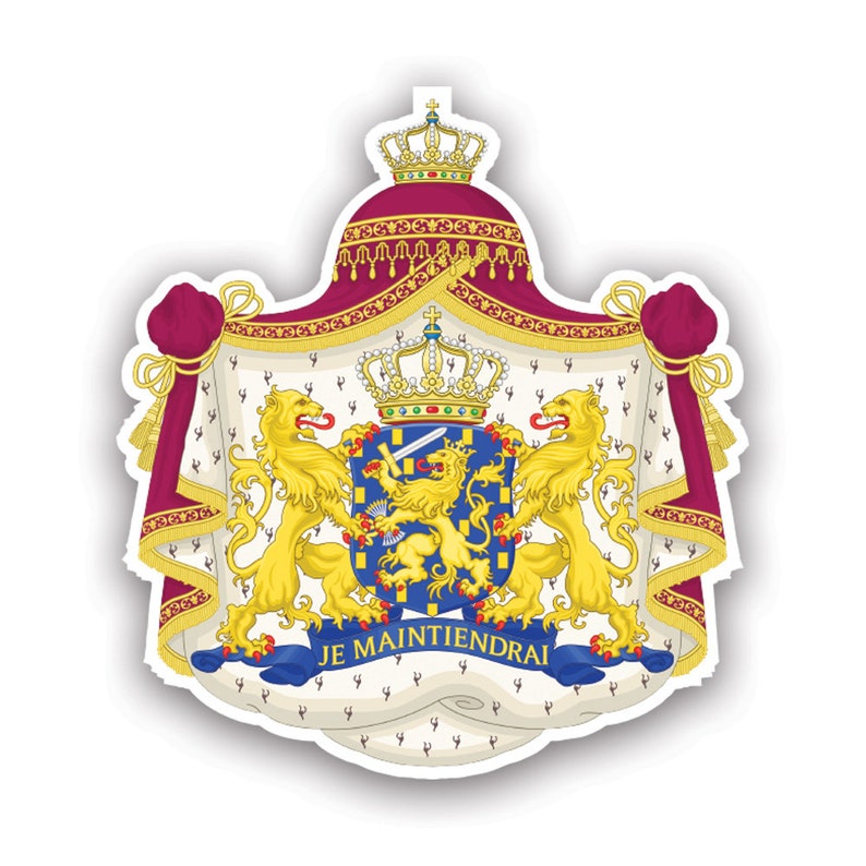 Dutch Coat of Arms Sticker - Decal - American Made - UV Protected ...