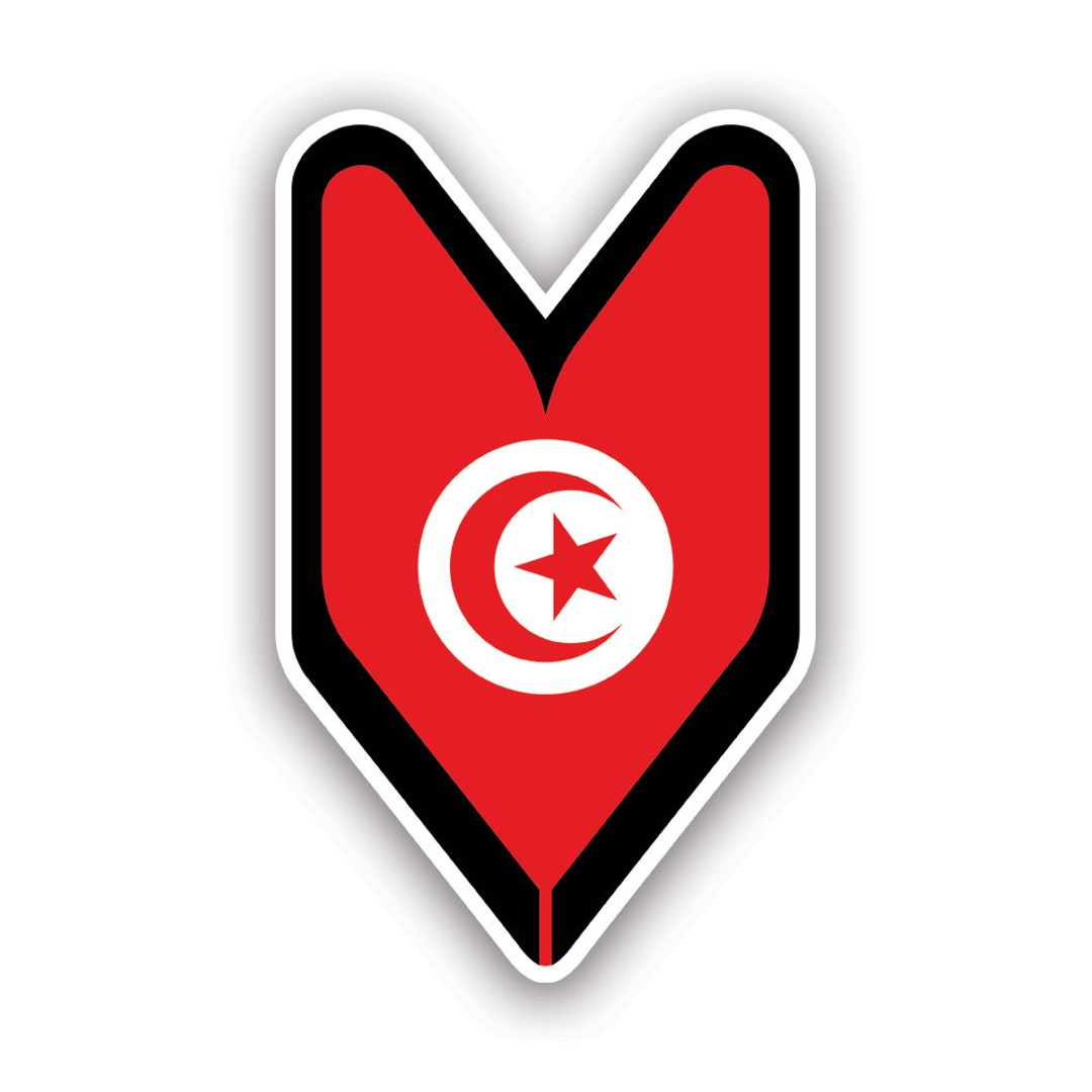 Tunisian Driver Badge Sticker - Decal - American Made - UV Protected ...