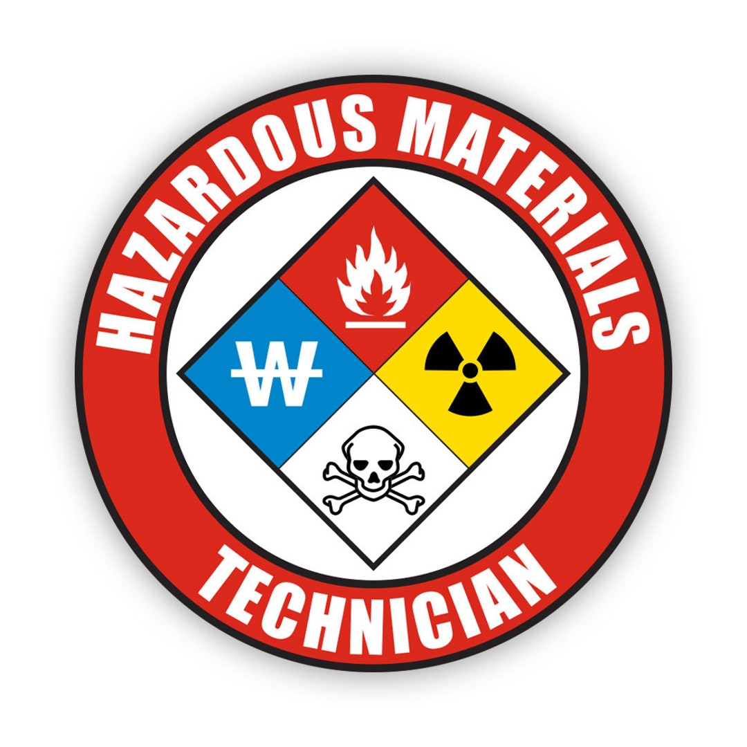 Haz Mat Hazardous Materials Technician Sticker - Decal - American Made ...
