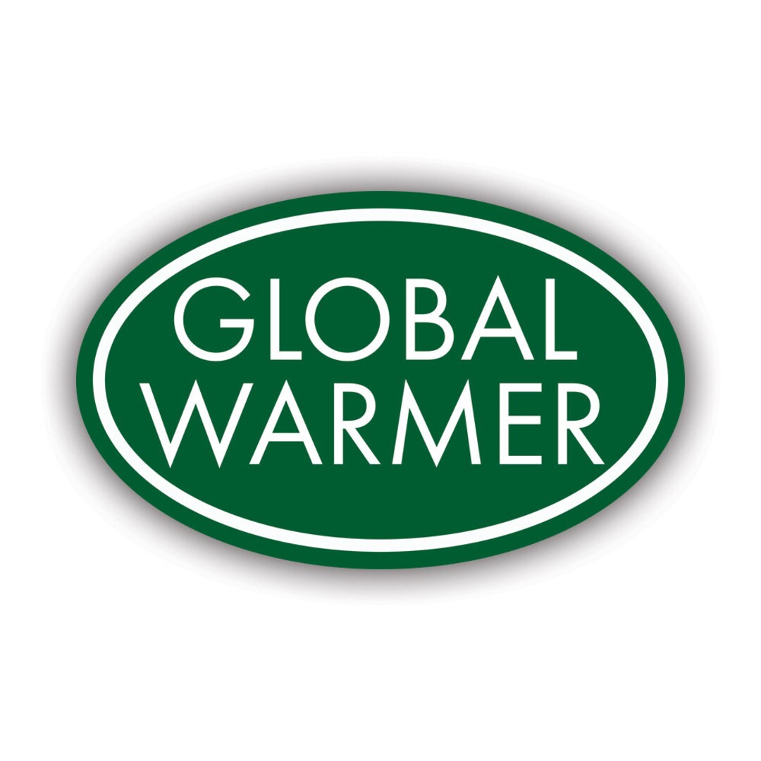 Oval Global Warmer Sticker - Decal - American Made - UV Protected ...